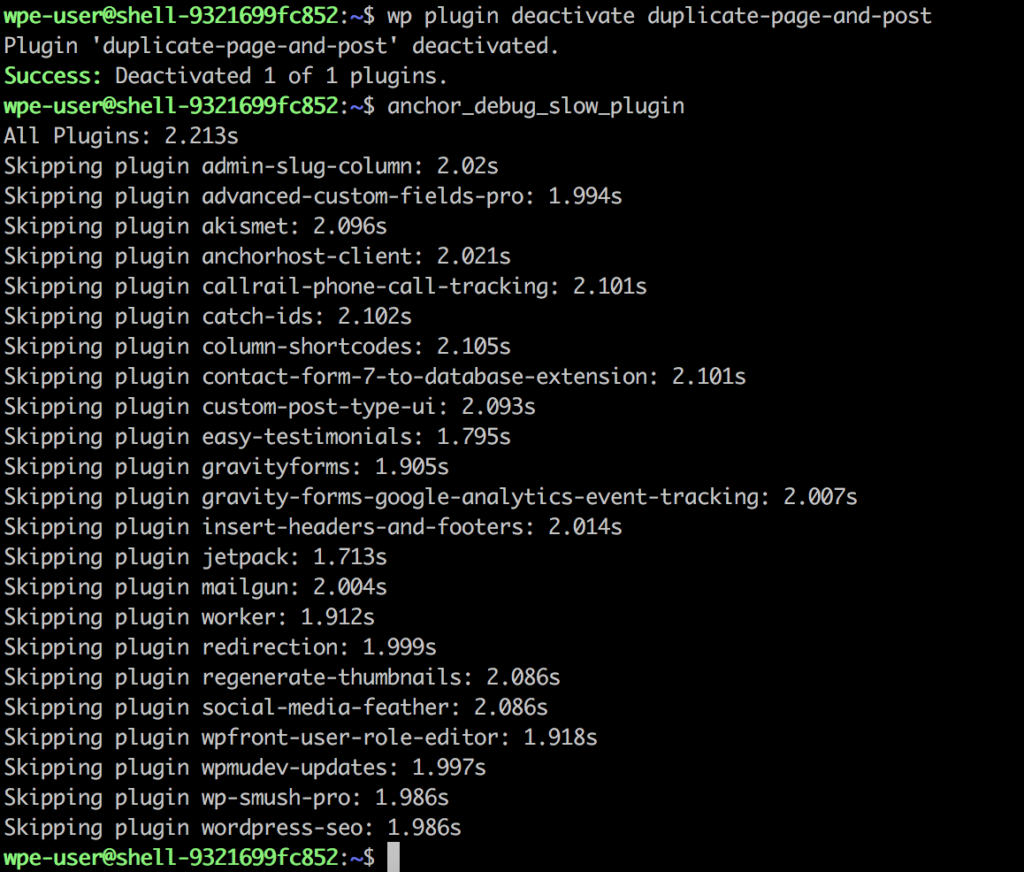 Identifying Bottleneck Plugins
