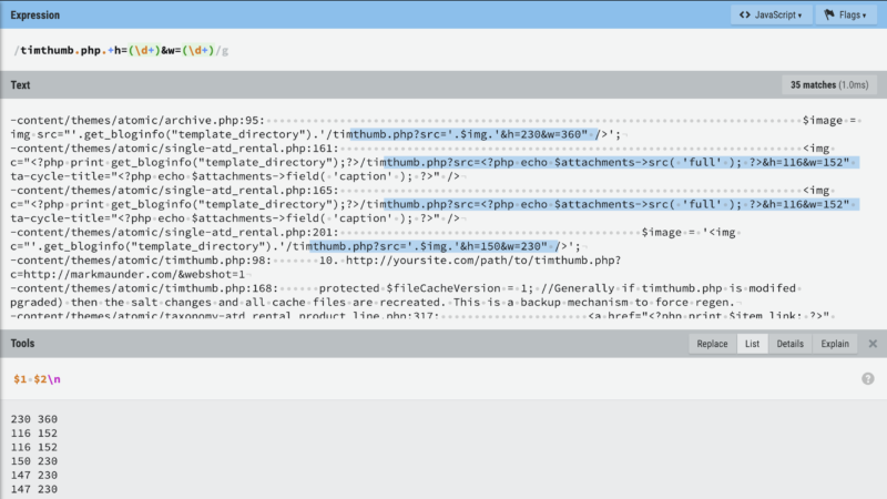 Grep exclude pattern - noredcave