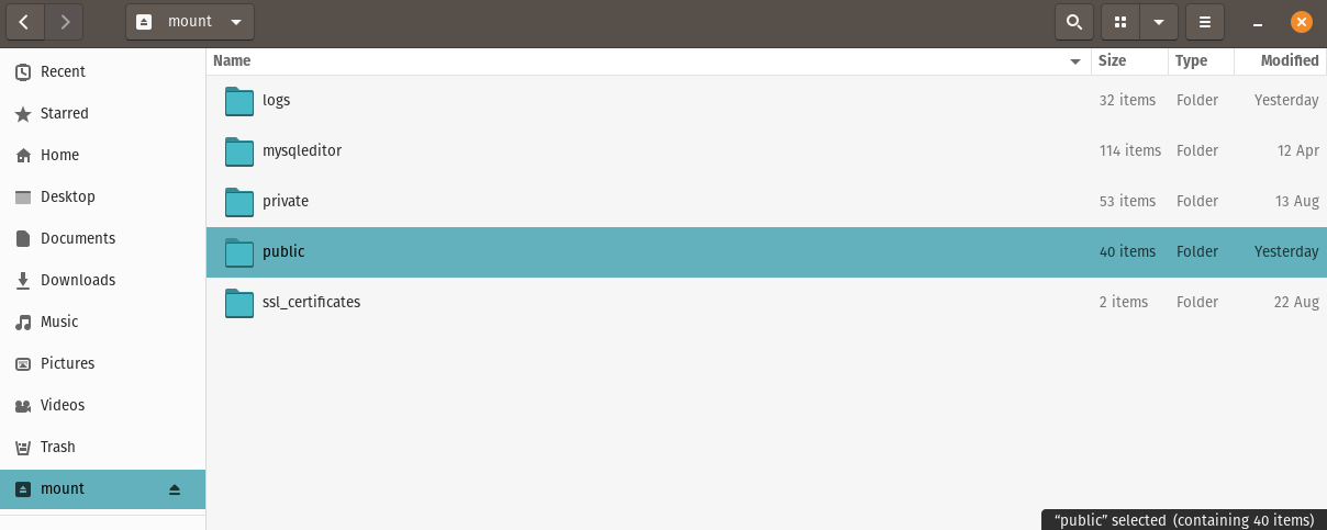 Rclone Mount as a SFTP Client