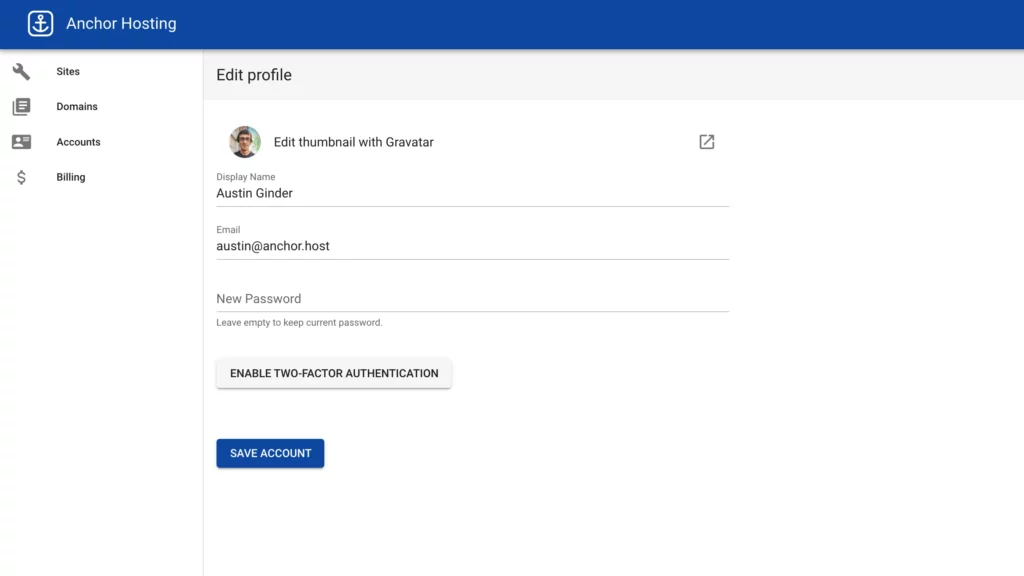 Two Factor Authentication Now Enabled
